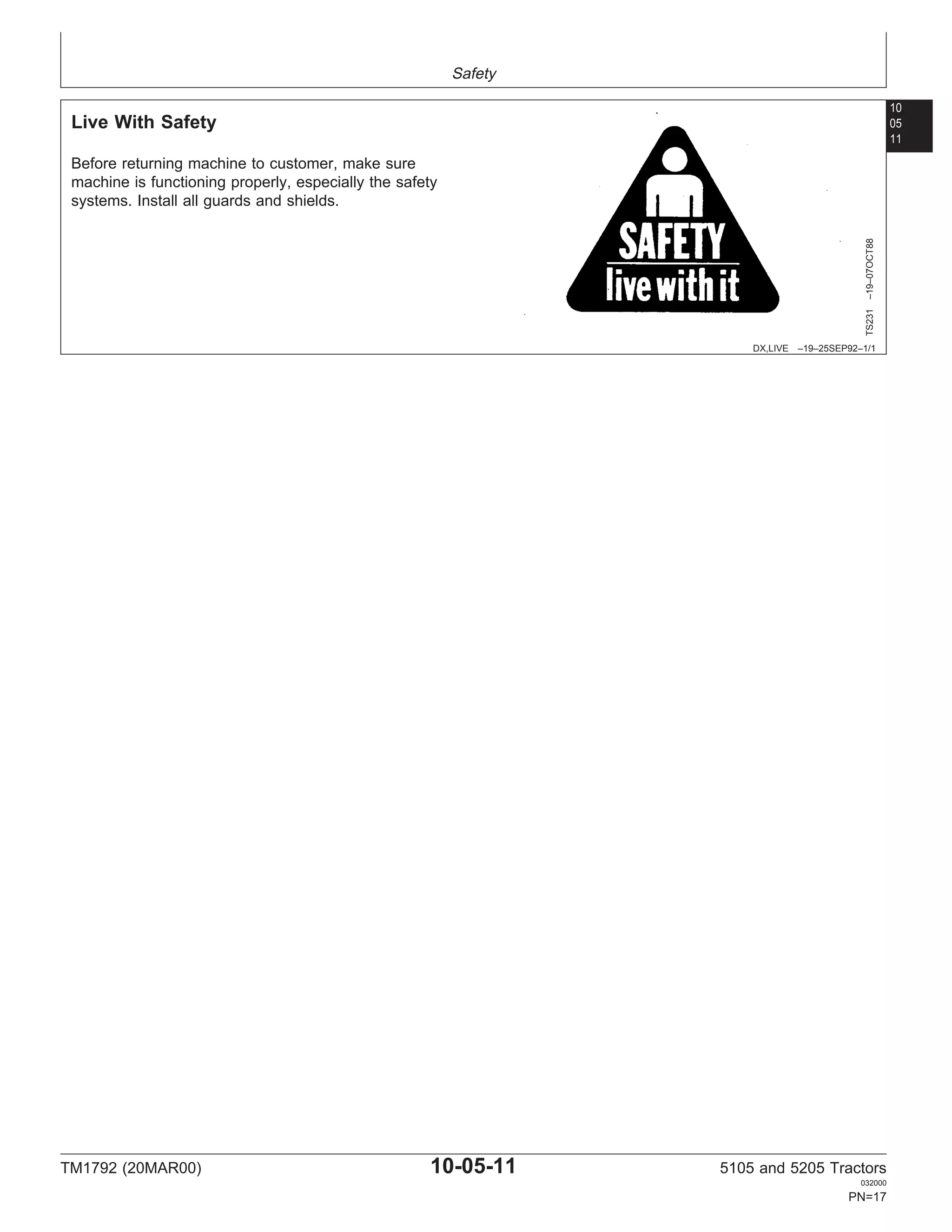 JOHN DEERE 5105 TRACTOR Service Repair Manual | PDF