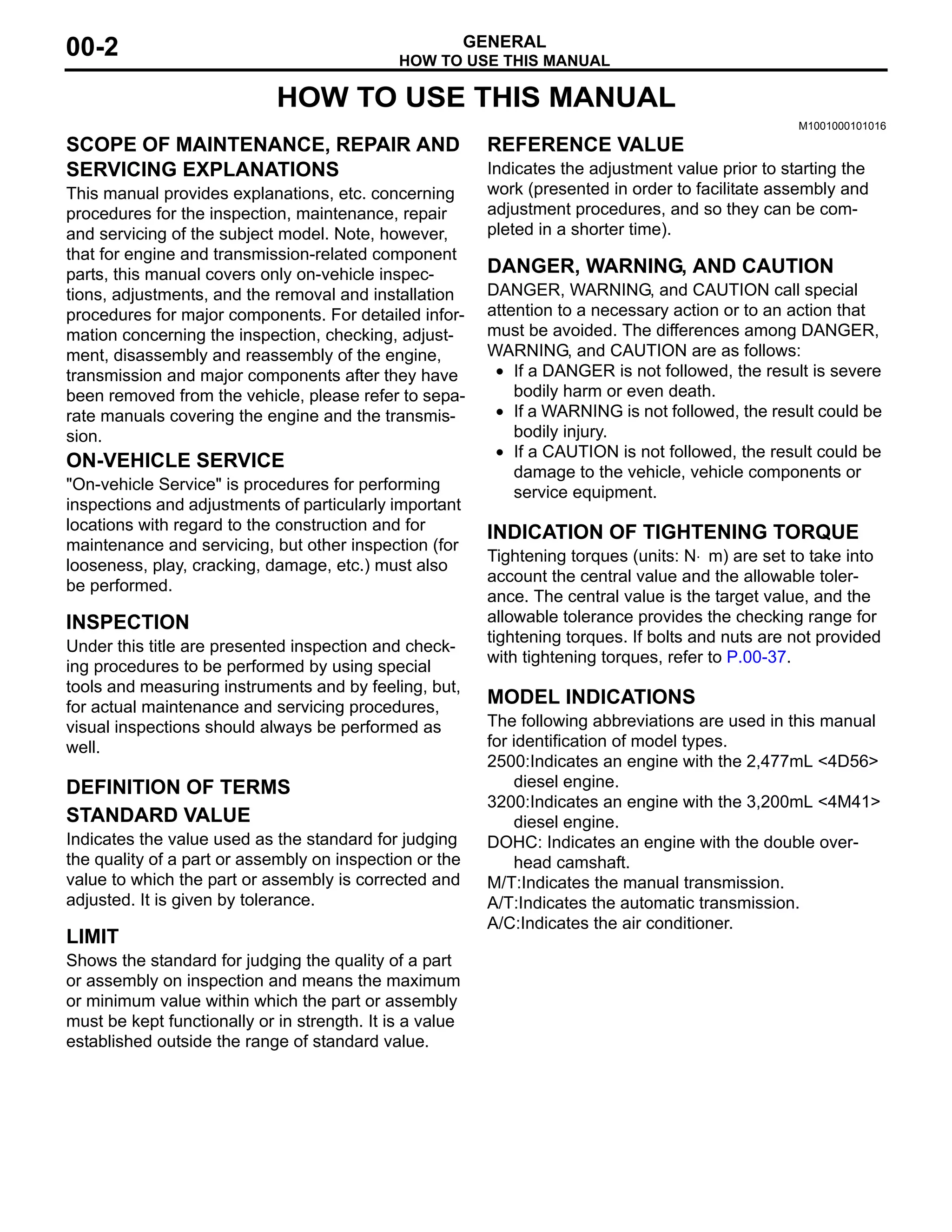 2006 MITSUBISHI TRITON Service Repair Manual | PDF