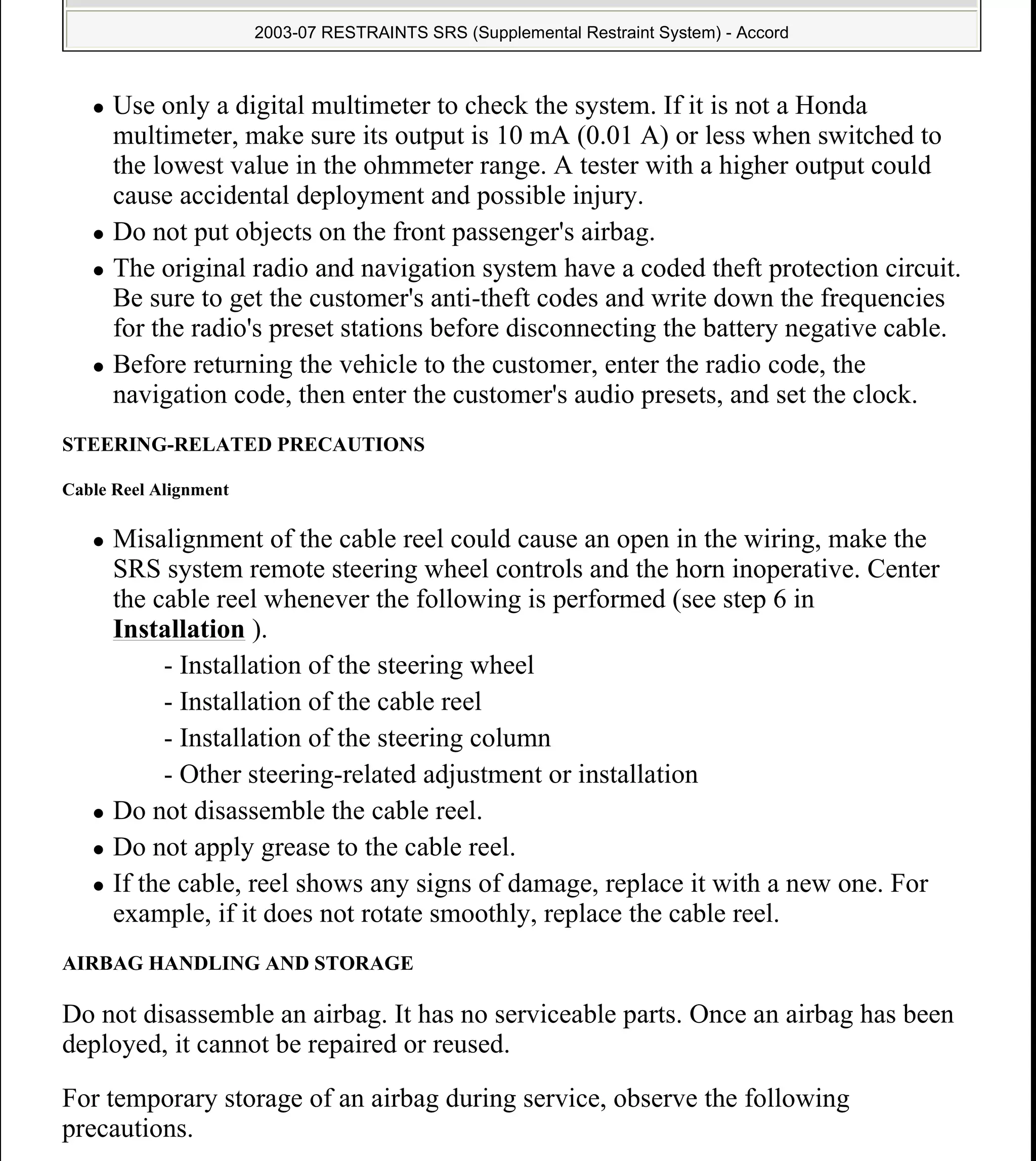 2005 HONDA ACCORD Service Repair Manual | PDF