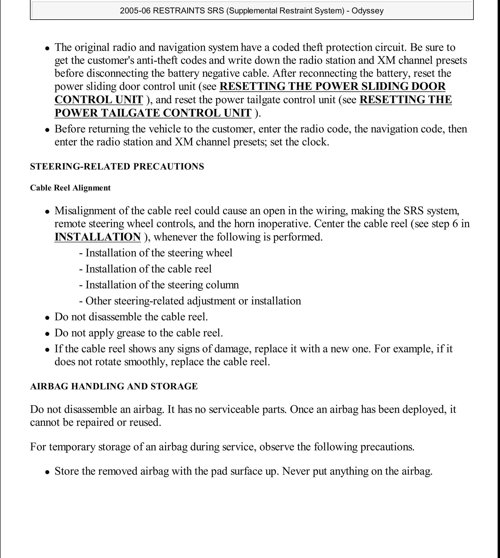 2007 HONDA ODYSSEY Service Repair Manual | PDF