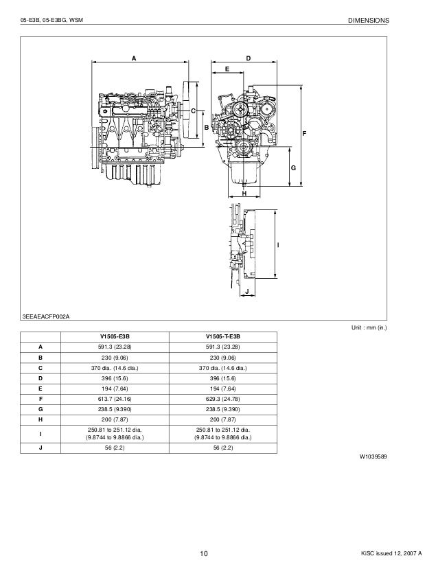 KUBOTA D1305-E3B DIESEL ENGINE Service Repair Manual