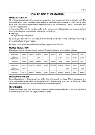 YAMAHA OUTBOARD 40VETO, 40TR Service Repair Manual X: 900196 - | PDF