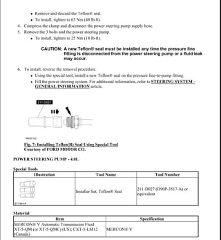 2008 FORD RANGER Service Repair Manual | PDF