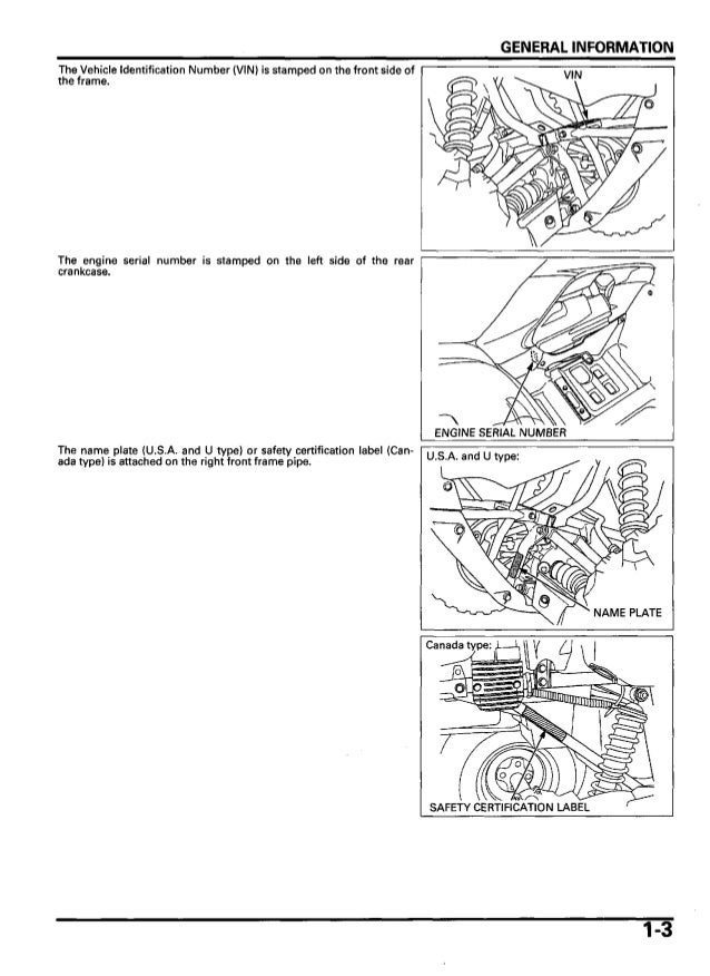 2006 Honda Trx500tm Fourtrax Foreman Service Repair Manual