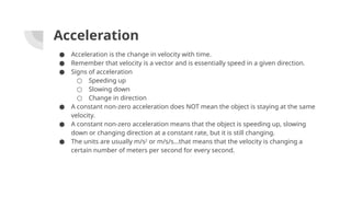 z18 U0 Intro to Acceleration for physics classroom | PPT