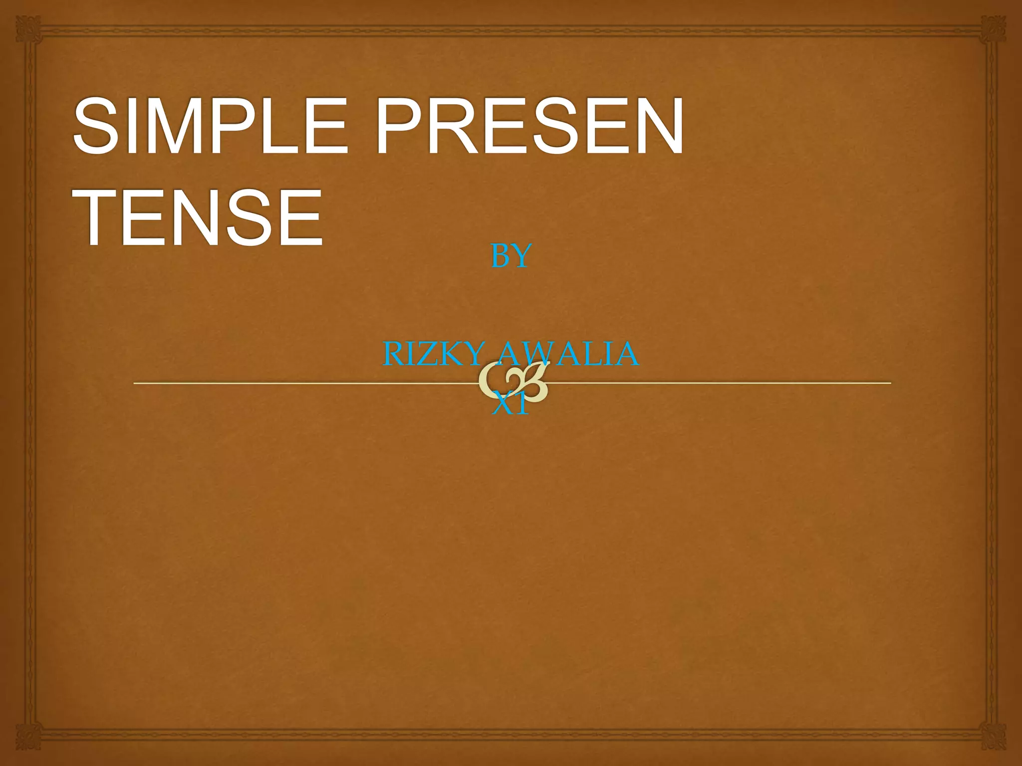 Simple presen tense | PPT