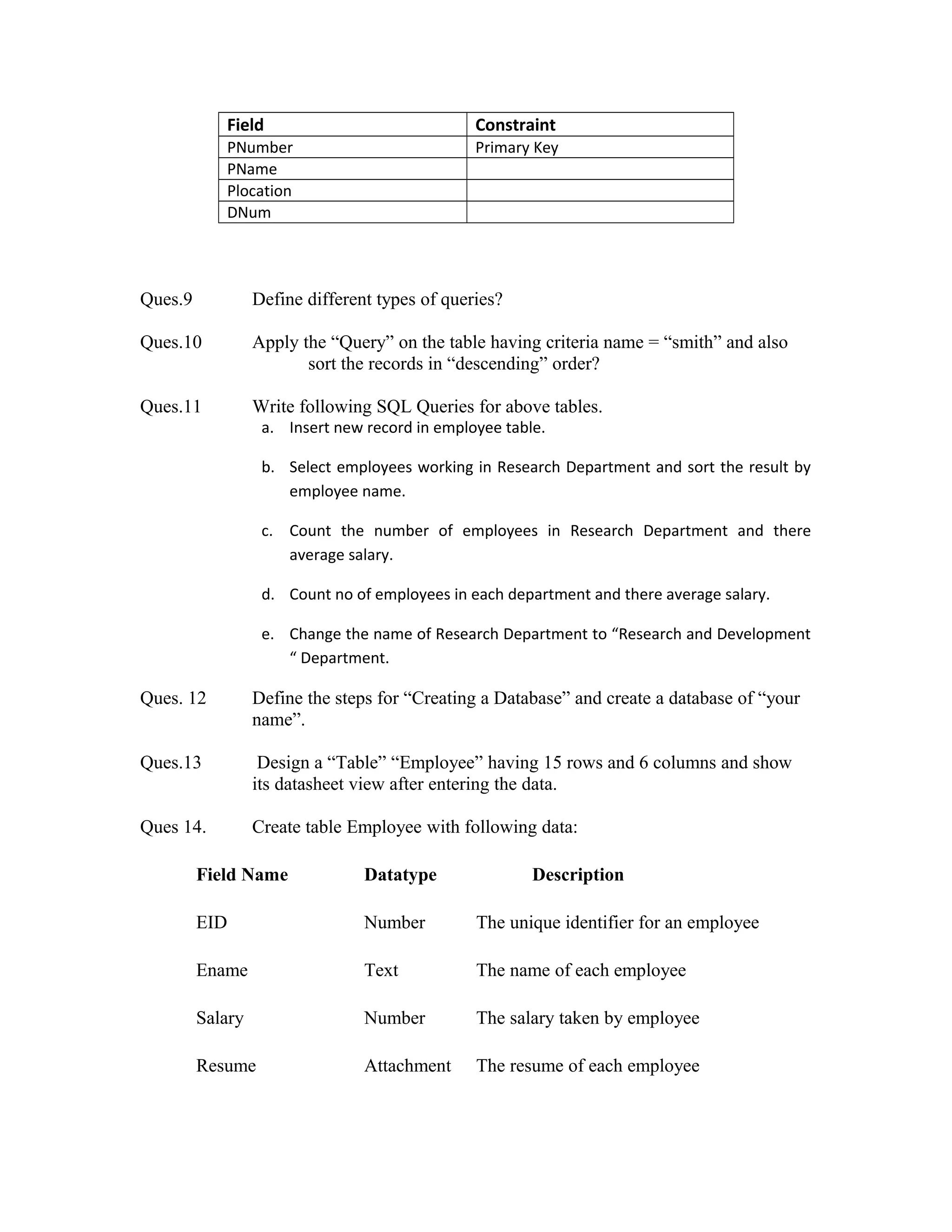 Access practicals 2015 | DOC
