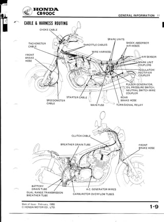 Fuel Line Diagram 1981 Honda Cb900c Exploded View Valve Fuel