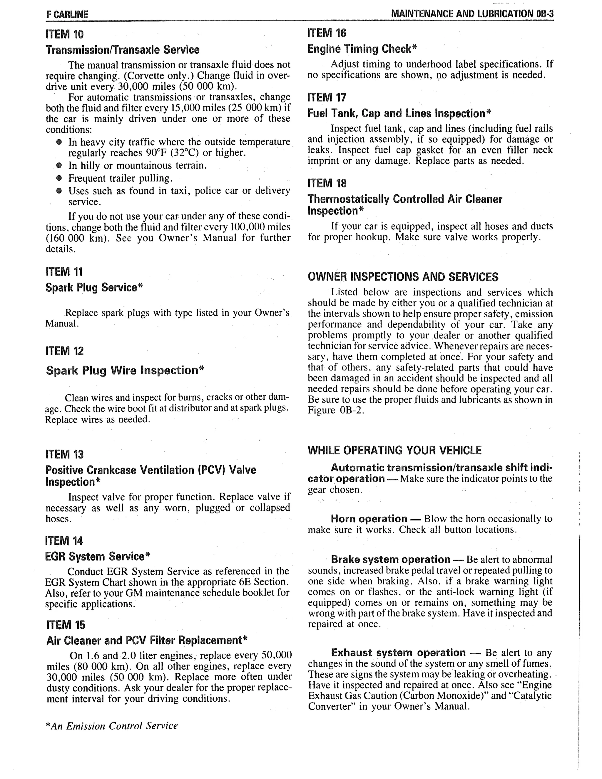 1988 PONTIAC FIREBIRD Service Repair Manual | PDF