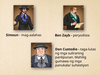 Mga Talisalitaan sa El Filibusteresmo Fil | PPT