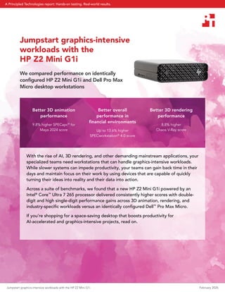 Jumpstart graphics-intensive workloads with the HP Z2 Mini G1i | PDF