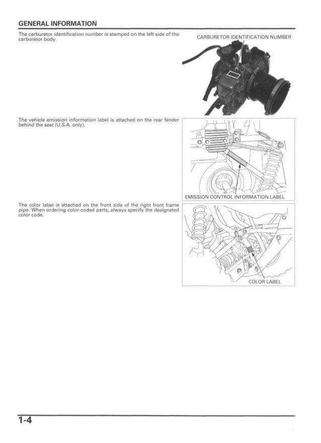 2006 Honda Trx500fm Fourtrax Foreman Service Repair Manual
