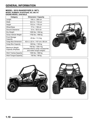 2009 POLARIS RANGER RZR S 800 Service Repair Manual | PDF