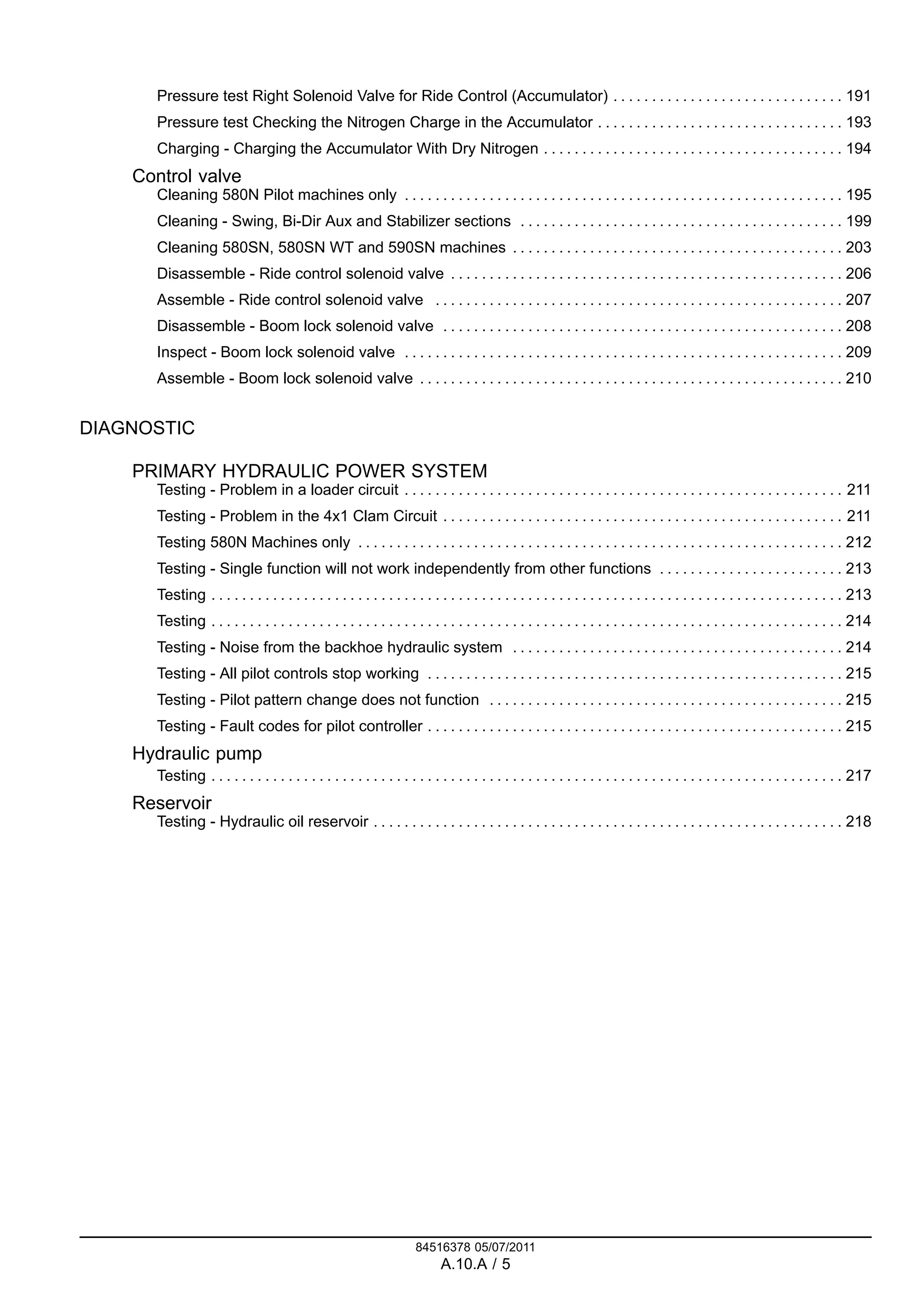 CASE 580N TRACTOR LOADER BACKHOE Service Repair Manual | PDF