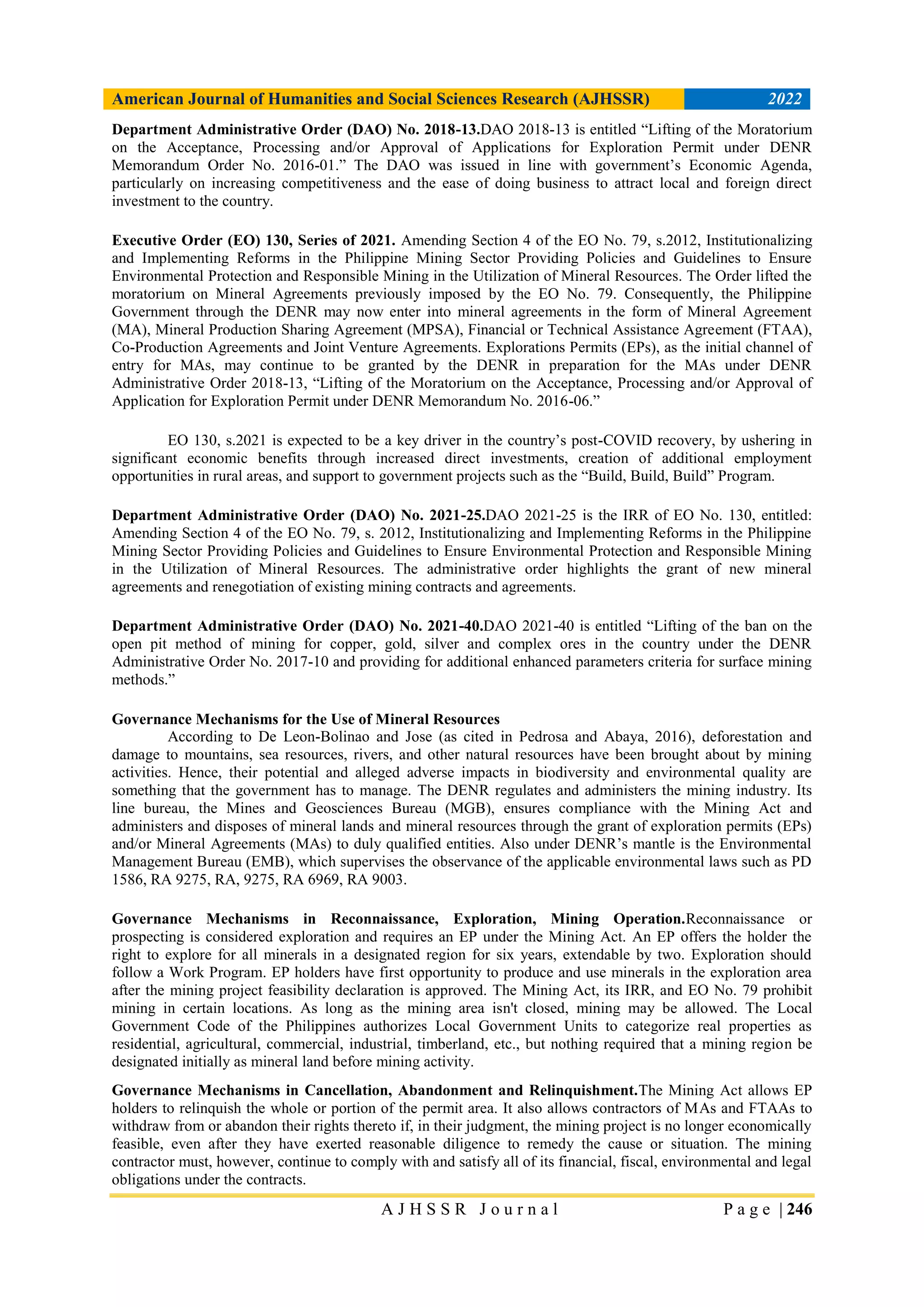 The Current Scenario of the Mineral Resources in the Philippines | PDF