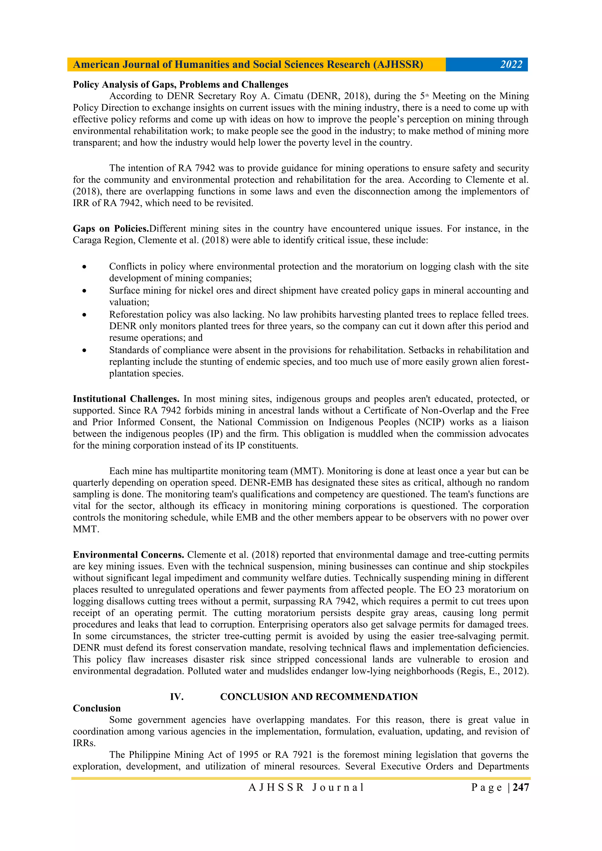 The Current Scenario of the Mineral Resources in the Philippines | PDF