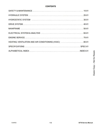BOBCAT S770 SKID STEER LOADER Service Repair Manual SN：A3P511001 AND ...