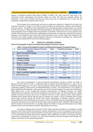 Extension Program for Sports and Physical Developmentin Higher ...