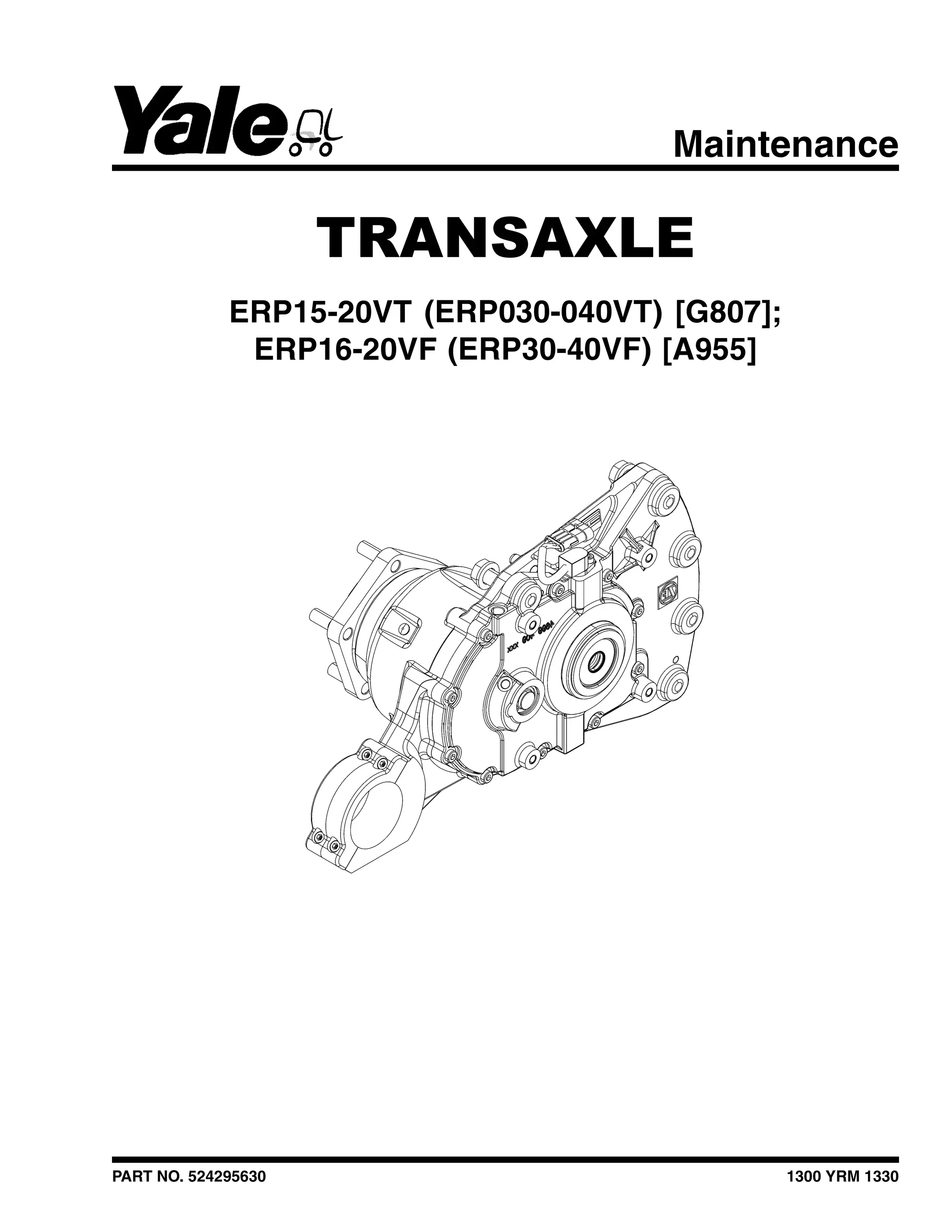 YALE G807 ERP030VT LIFT TRUCK Service Repair Manual | PDF