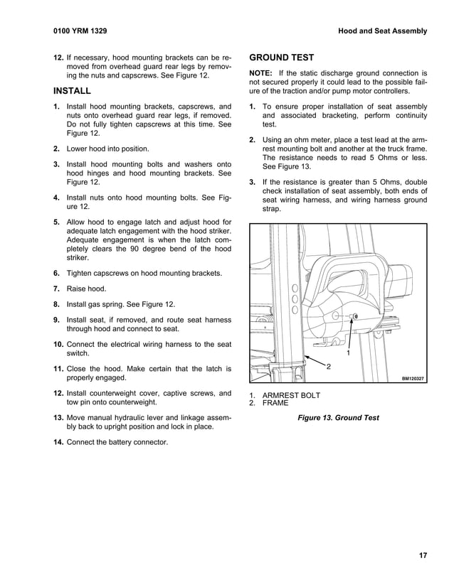 YALE G807 ERP030VT LIFT TRUCK Service Repair Manual | PDF ...