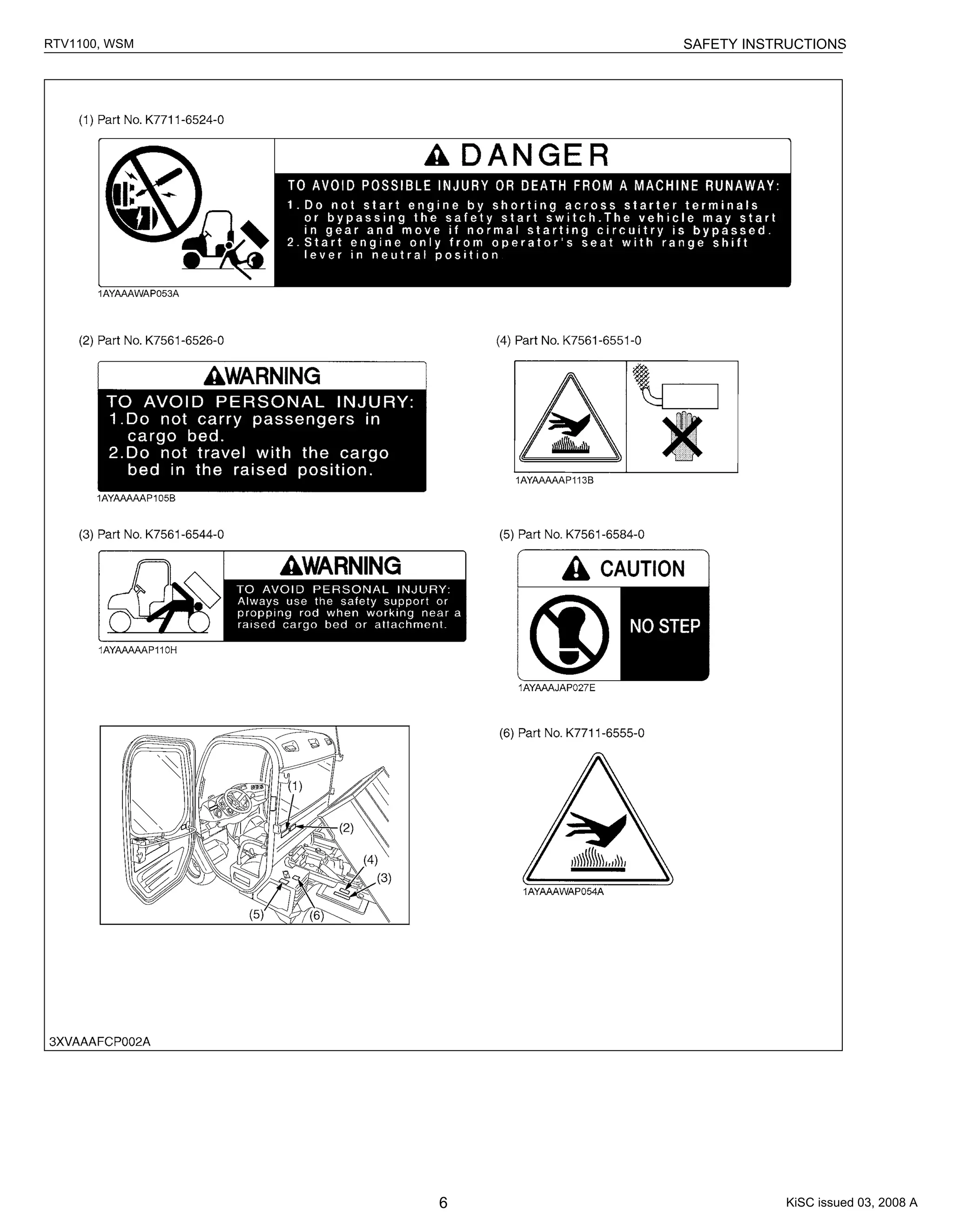 KUBOTA RTV1100 UTILITY VEHICLE UTV Service Repair Manual | PDF