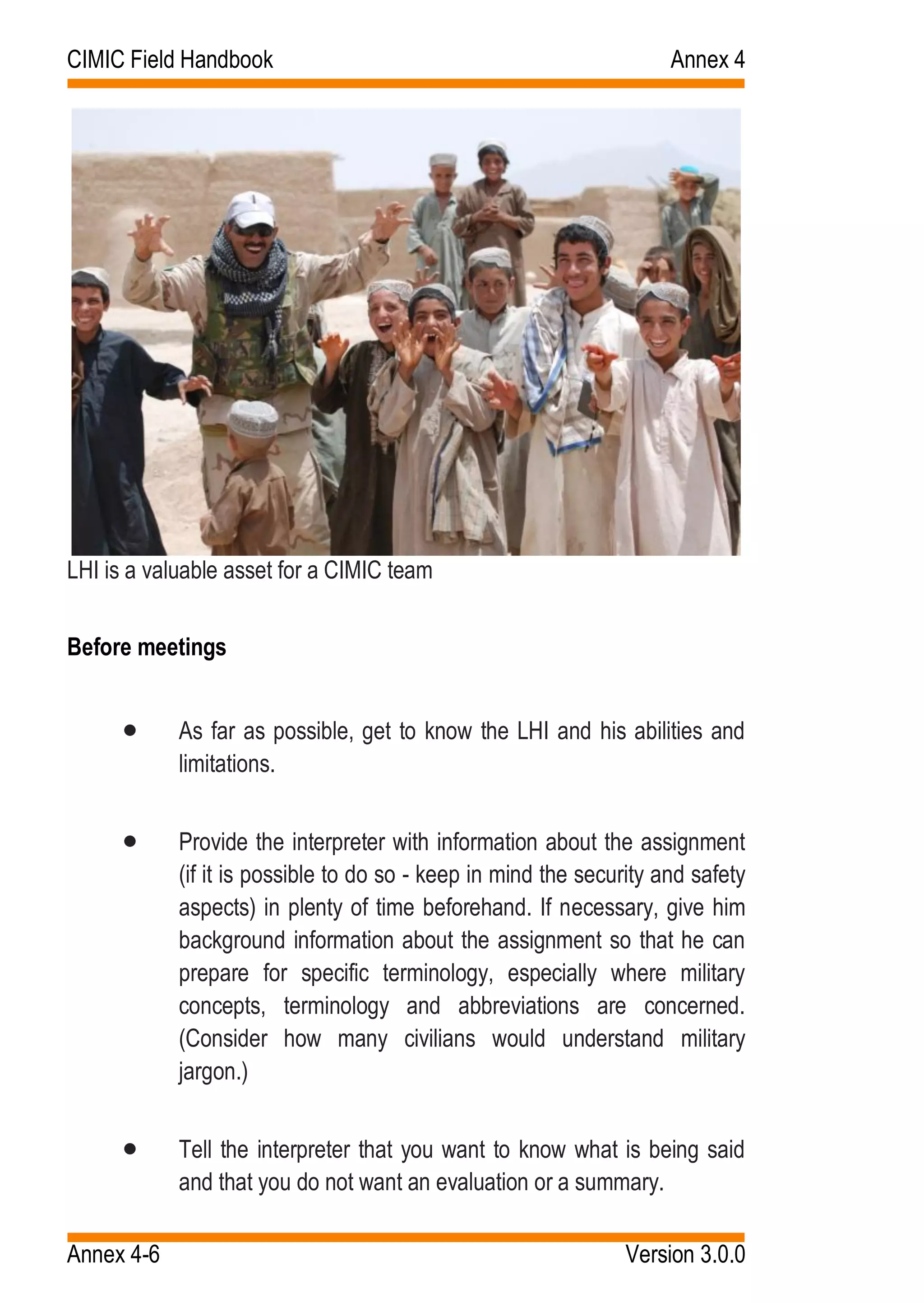 Cimic handbook | PDF