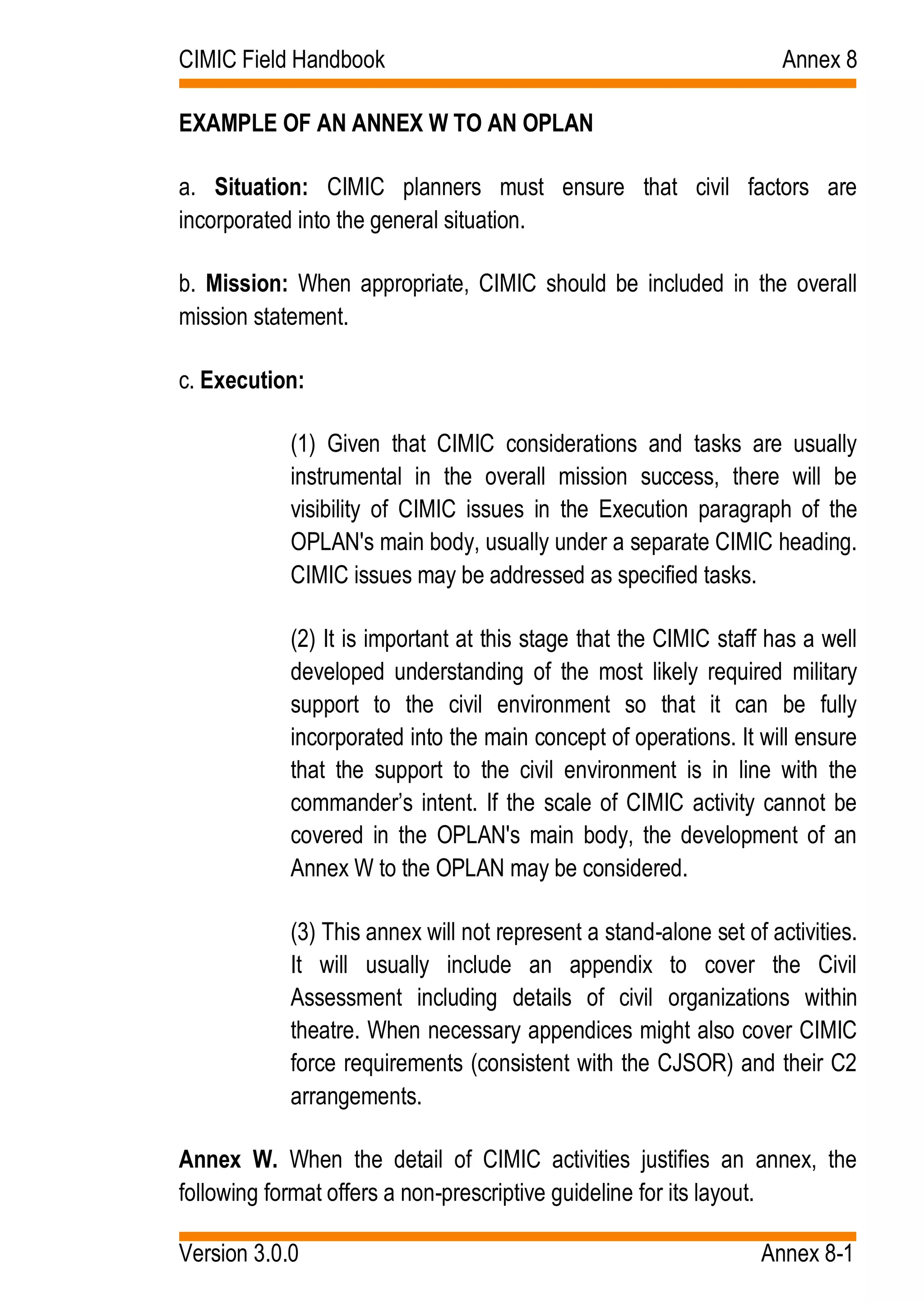 Cimic handbook | PDF