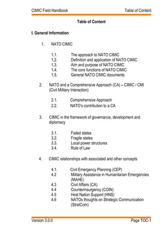 Cimic handbook | PDF