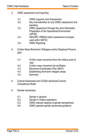 Cimic handbook | PDF