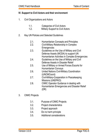 Cimic handbook | PDF