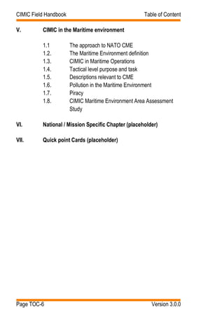 Cimic handbook | PDF