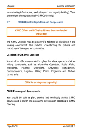 Cimic handbook | PDF
