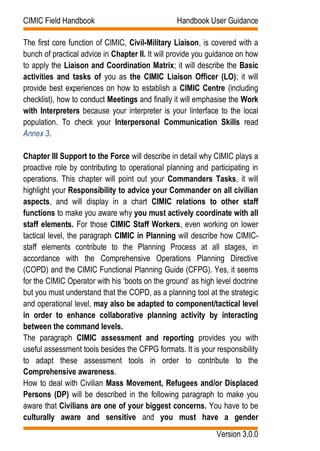 Cimic handbook | PDF