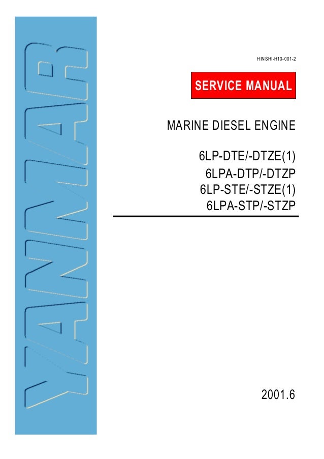 Yanmar 6LP-STE Marine Diesel Engine Service Repair Manual