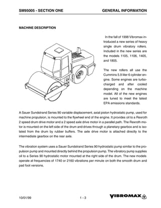 JCB VIBROMAX 1105 SINGLE DRUM ROLLER Service Repair Manual | PDF