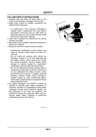 HITACHI ZAXIS 470LCH-3 EXCAVATOR Service Repair Manual | PDF