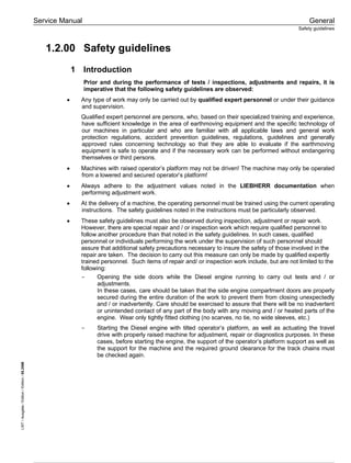 LIEBHERR RL44 PIPE LAYER SERIES 4 LITRONIC Service Repair Manual | PDF