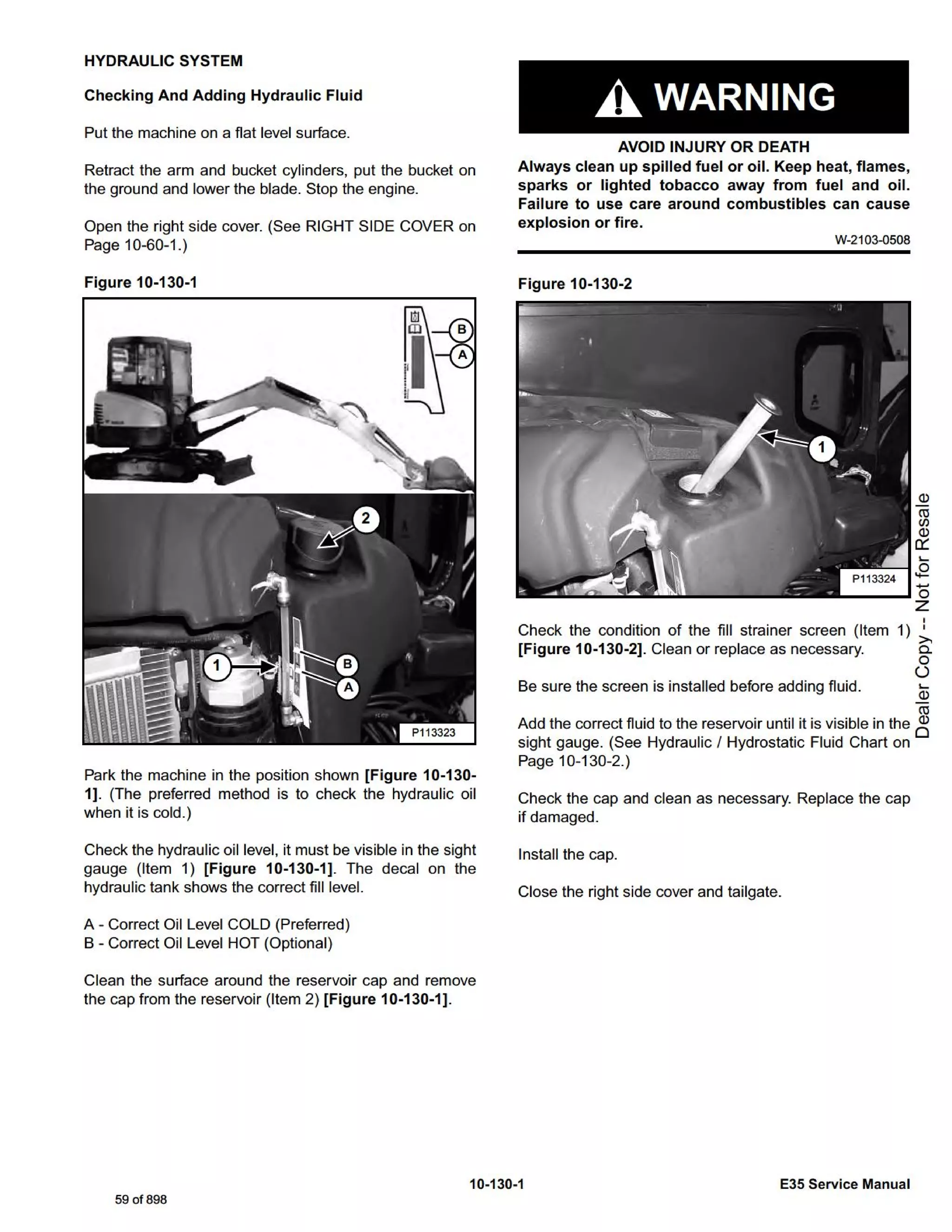 BOBCAT E35 COMPACT EXCAVATOR Service Repair Manual SN：AR1K11001 AND ...