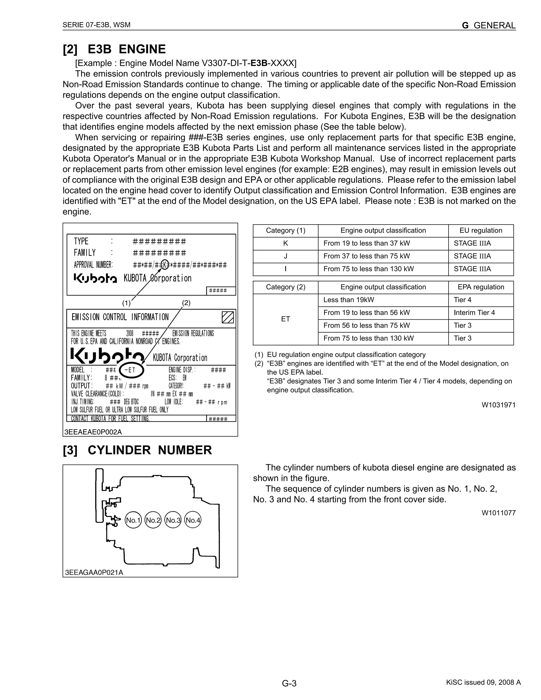 KUBOTA V3307-DI-T-E3B DIESEL ENGINE Service Repair Manual | PDF