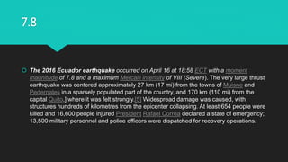 Ecuador earthquake | PPTX