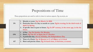Prepositions for all classes Practice your knowledge | PPTX