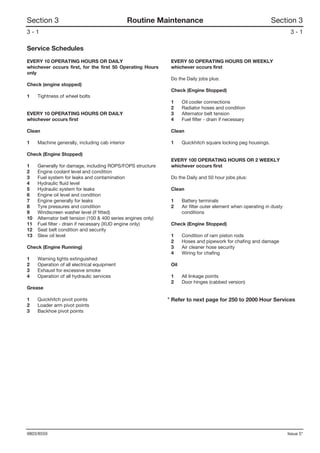 JCB 208S BACKHOE LOADER Service Repair Manual SN（806000 Onwards） | PDF