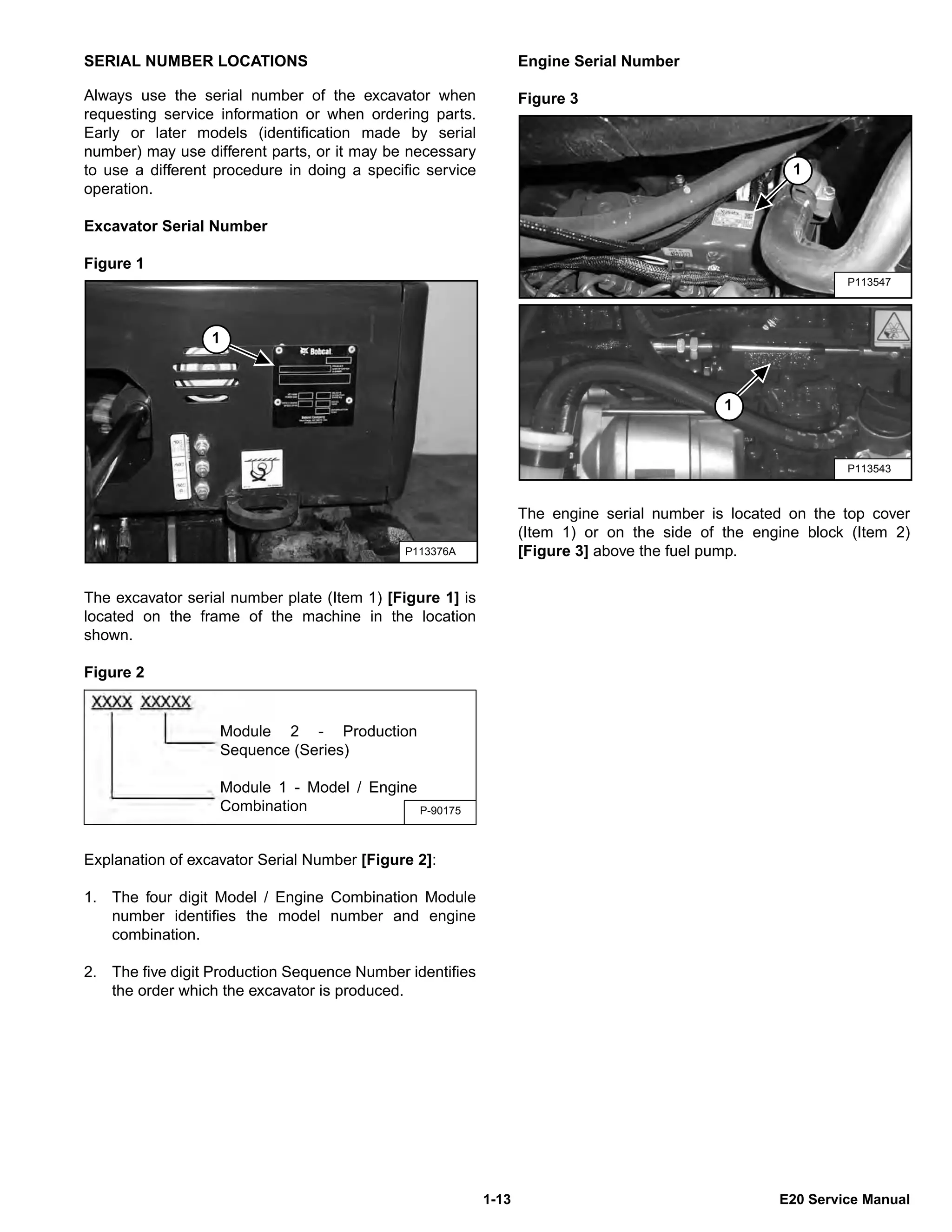 Bobcat E20 Compact Excavator Service Repair Manual (S/N AWRH11001 and ...