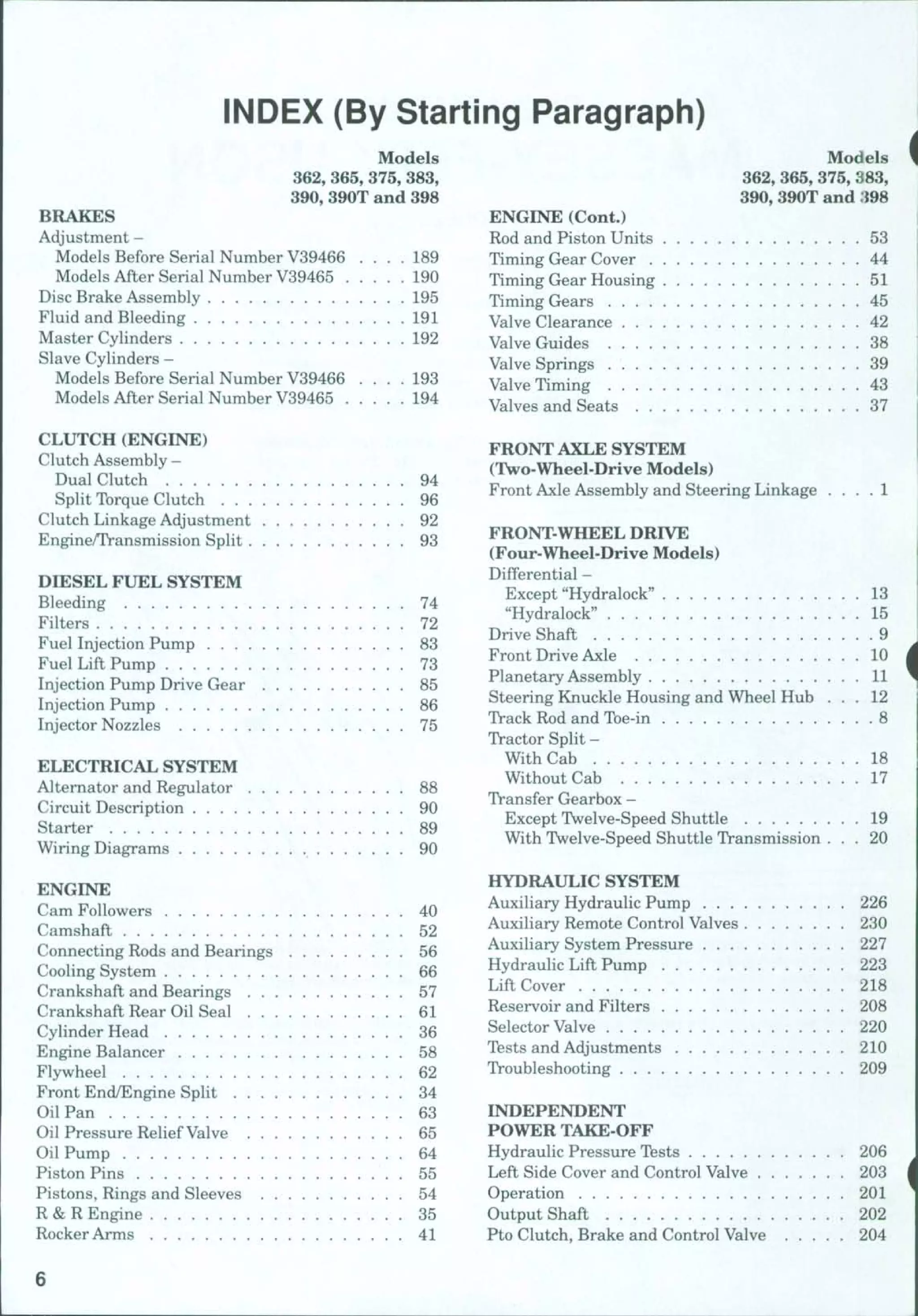 MASSEY FERGUSON MF383 TRACTOR Service Repair Manual | PDF