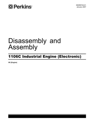 PERKINS 1100 SERIES 1106C INDUSTRIAL ENGINE (ELECTRONIC)（Model VK ...