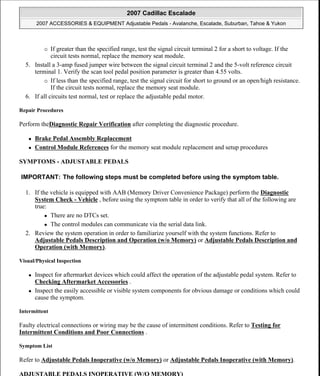 2008 Cadillac Escalade Service Repair Manual | PDF
