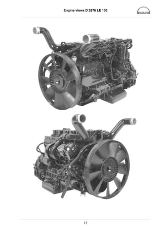 MAN Industrial Diesel Engine D2876 LE103 Service Repair Manual | PDF