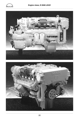 MAN Marine Diesel Engine D 2848 LXE /LE 401 / 403 / 405 Service Repair Manual | PDF