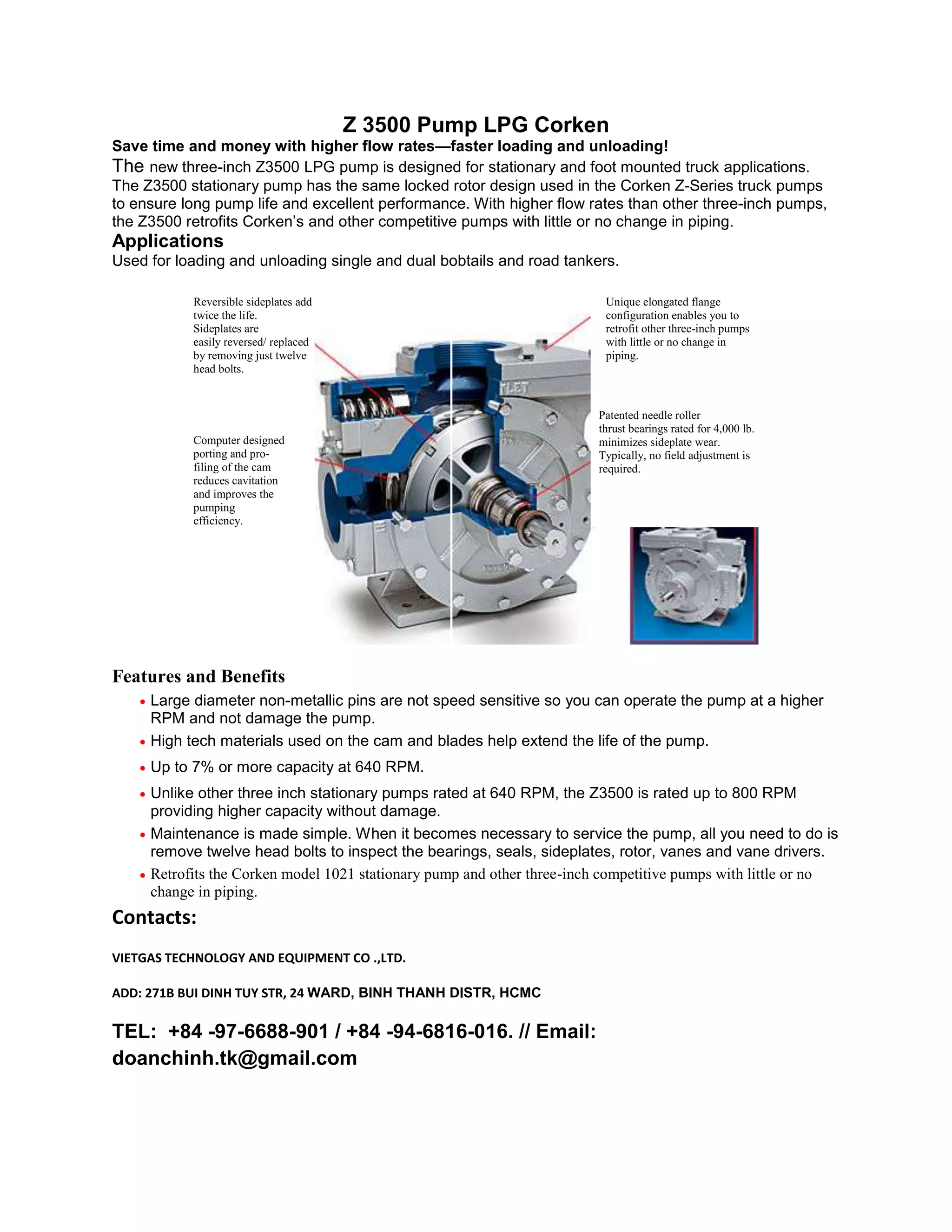 Z 3500 pump lpg corken | DOCX