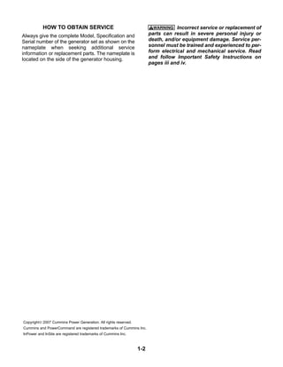 Cummins Onan C330 D5 Generator Set with PowerCommand 1302 Controller ...